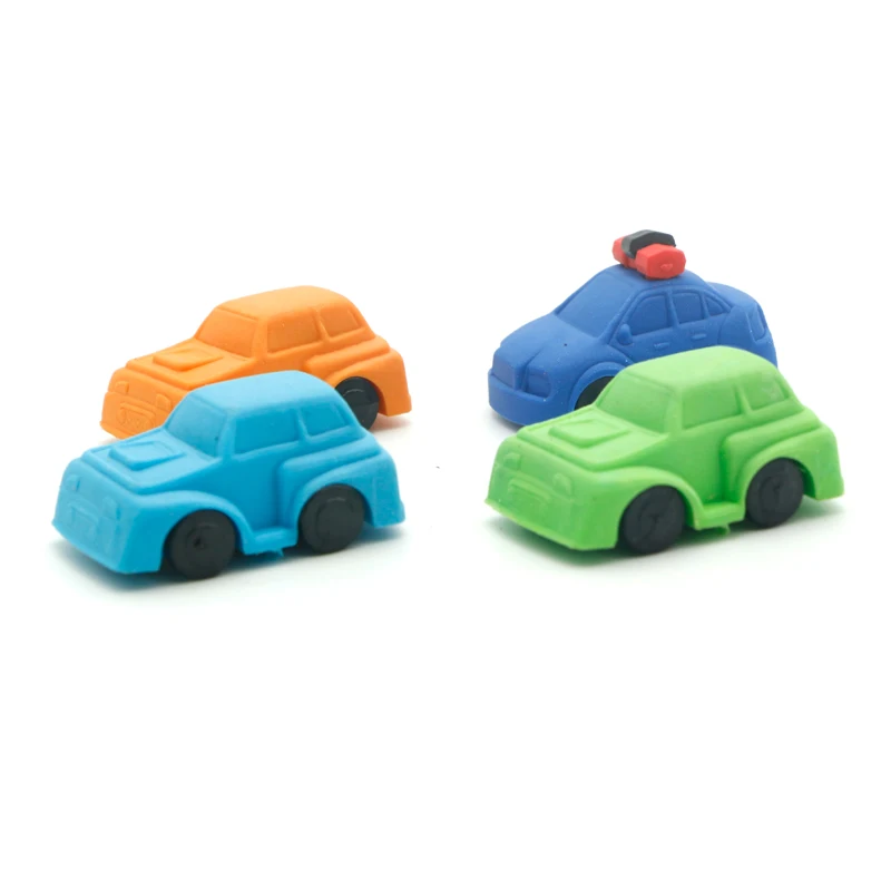 Soododo School Promotion Cute Toys 3d Rubber Puzzle Cars Gum Eraser Eco ...