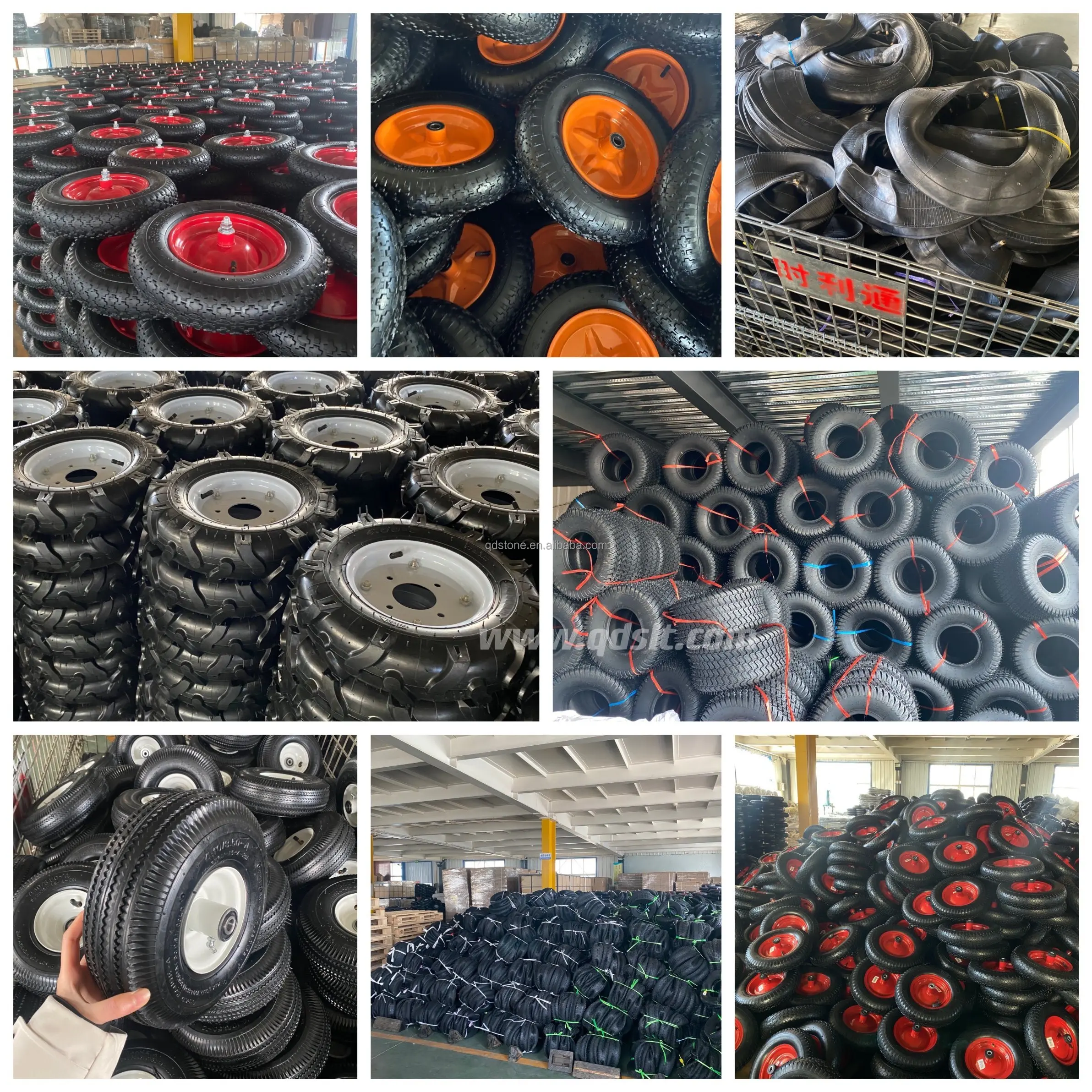 200/50-100 Puncture Proof Rubber Wheels for Carts from QINGDAO Manufacturer