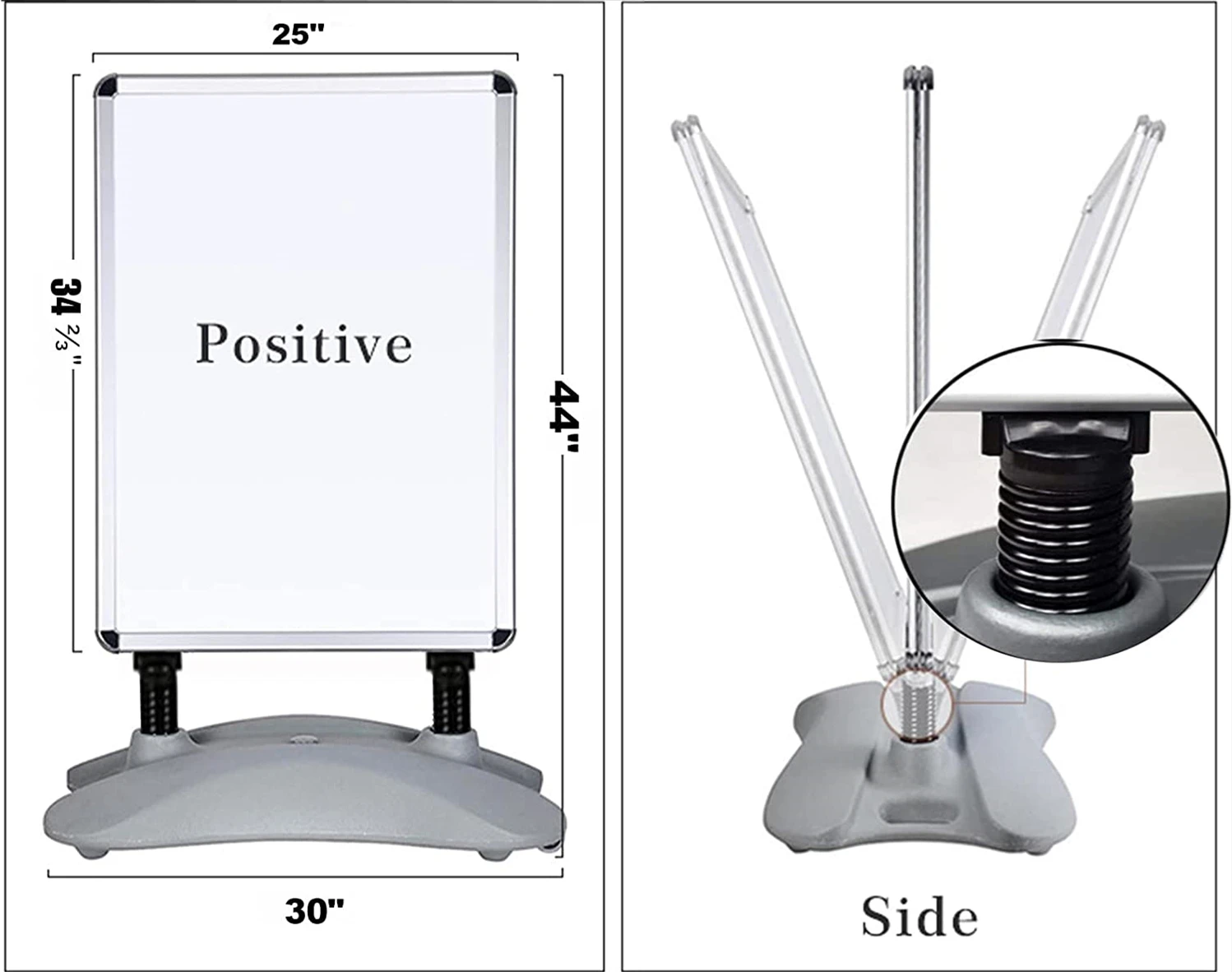 Outdoor A2 a Frame Board Water Base Poster Stand Pavement Display Sign ...