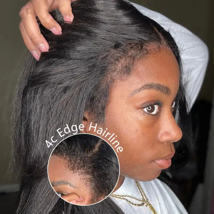 Alibaba.com: 4c Edge Lace Front Wig HD Lace, Afro Curly Baby Hair 13x4 ...