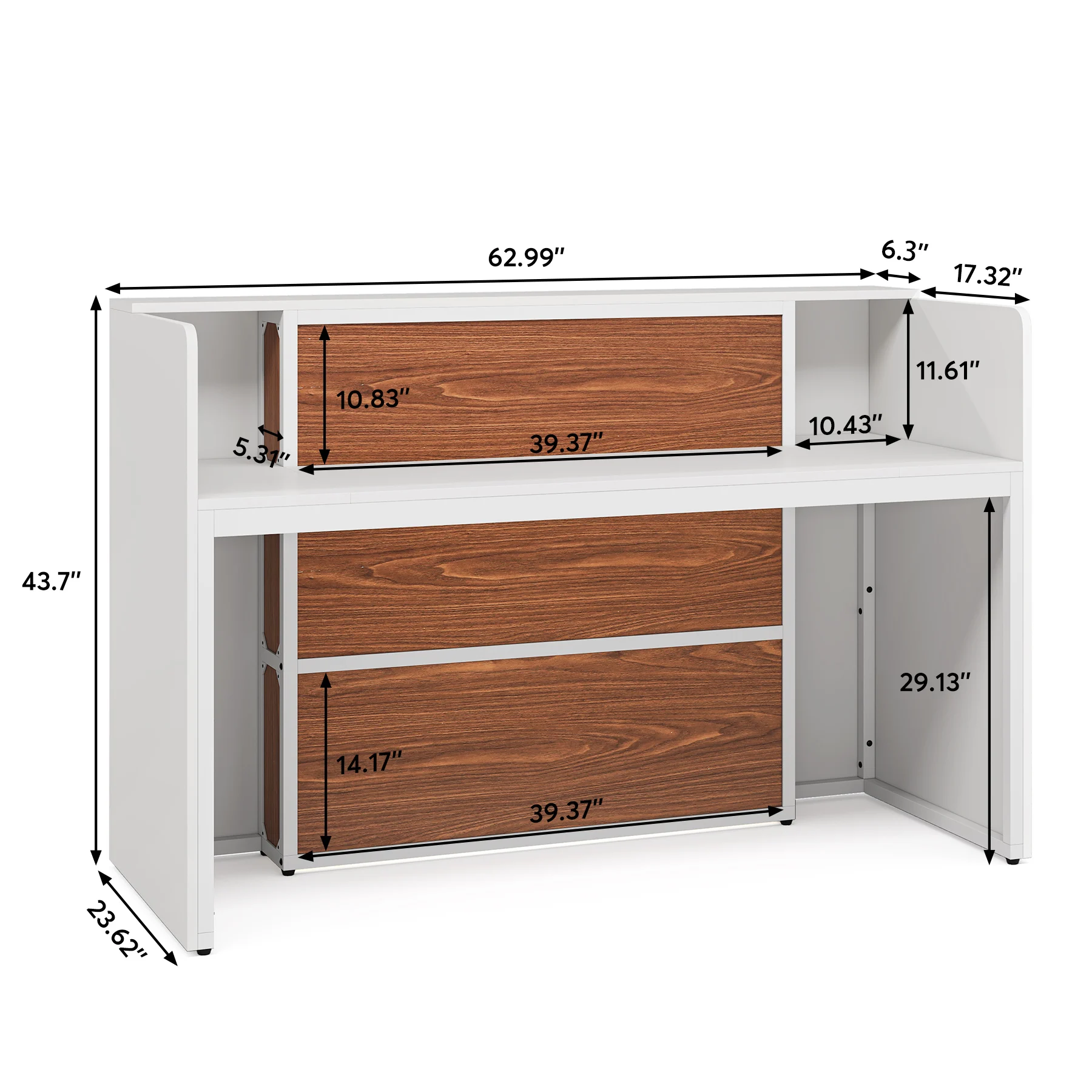 New Modern Executive Front Counters Table Office Reception Desk Design ...