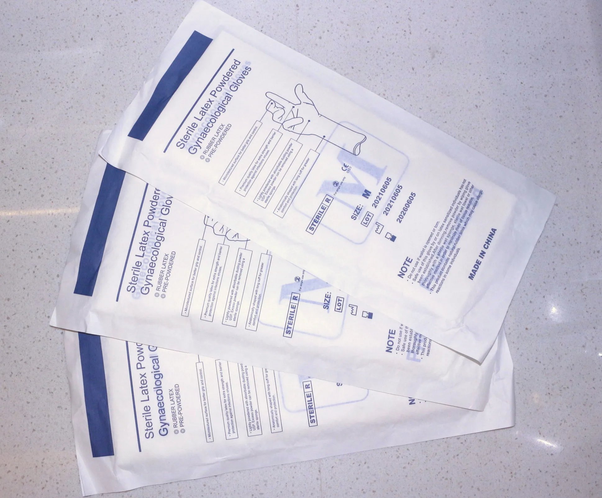 Elbow Length Gynecology Gloves - White Long Cuff Surgical Latex Gloves ...