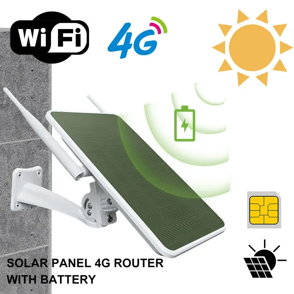 Portable Outdoor Solar Powered 4G Router for Wireless Security Cameras ...
