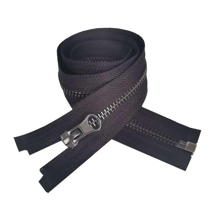 3#5#8#10# Custom Metal Jacket Zipper Factory Supply Black Nickel Gun ...