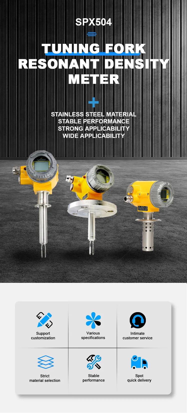 SPX504 Tuning Fork Density Meter - Precision & Reliability