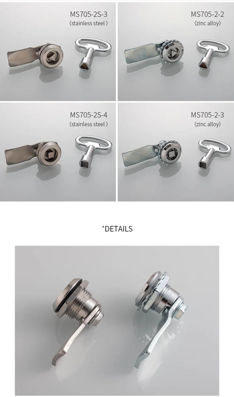 Hengzhu MS705 Series Tubular Key Pin Cam Lock - Secure & Durable