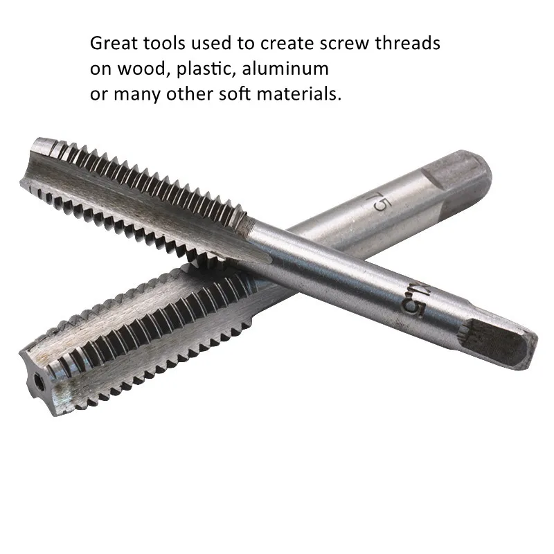 7pc M3-m12 Metric Screw Taps Bearing Steel Square Shank Straight Groove ...