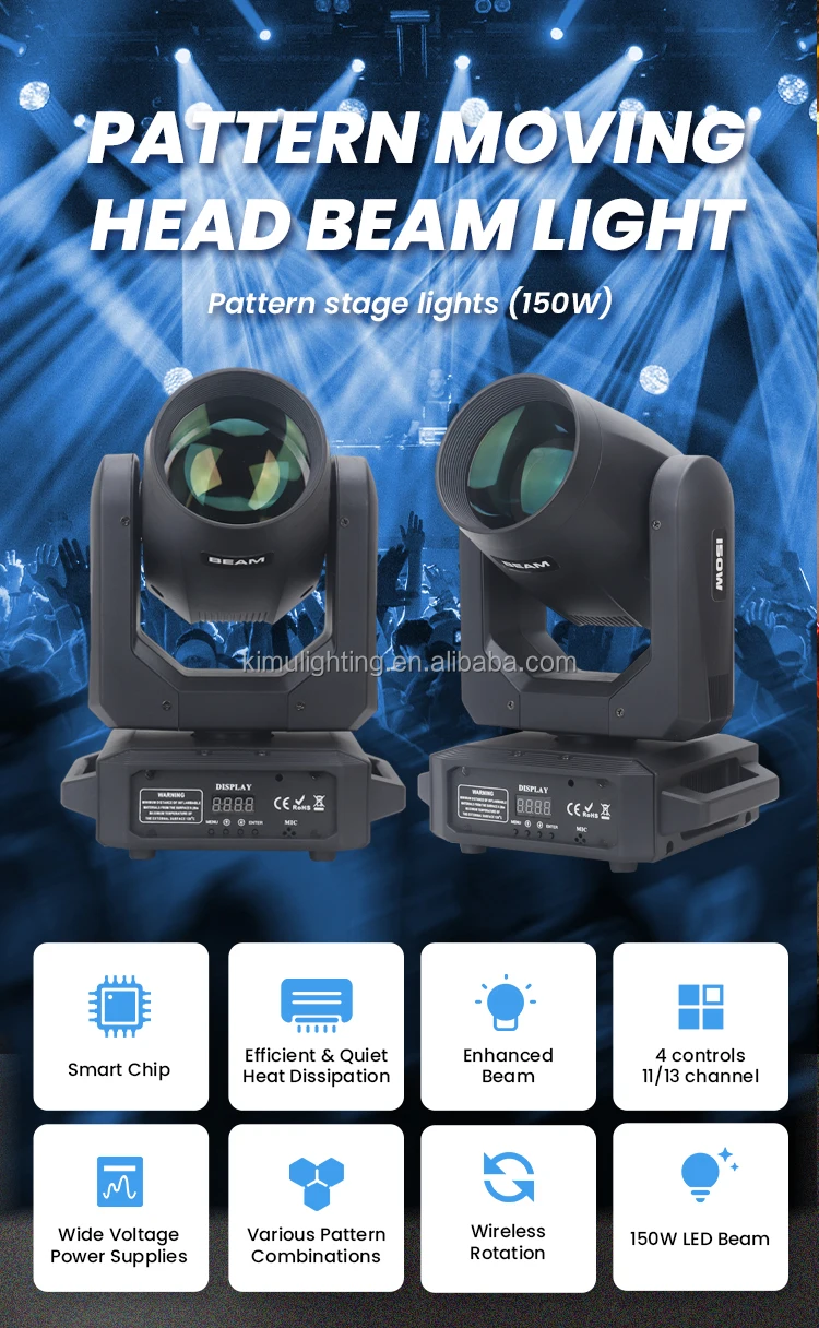 200W Dj Moving Head Light - Gobo Spot Beam LED Disco Light