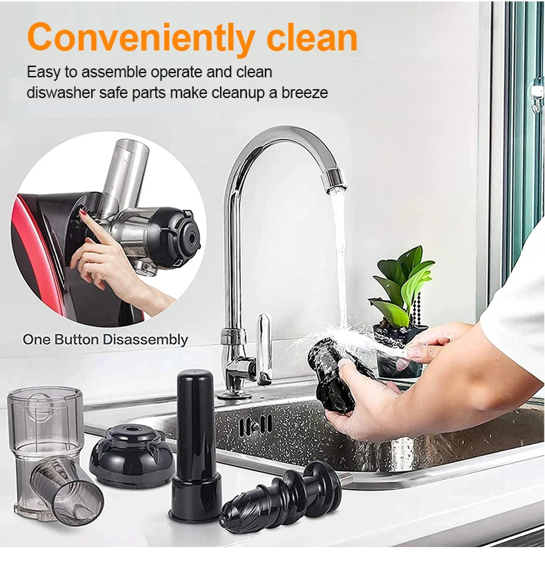 Slow Masticating Juicer,Slow Juicer Extractor Professional Machine,Cold ...