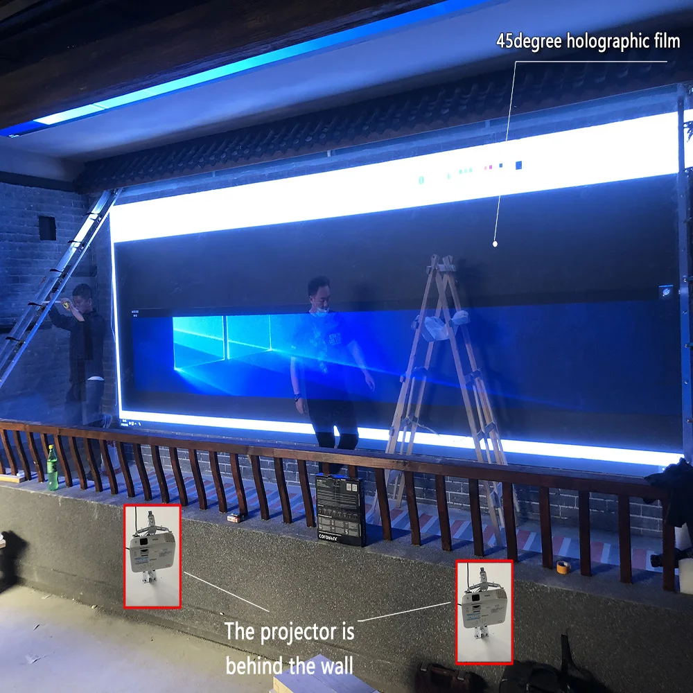 Reflective Projector Screen Holographic 3d Stage Reflective Projector ...
