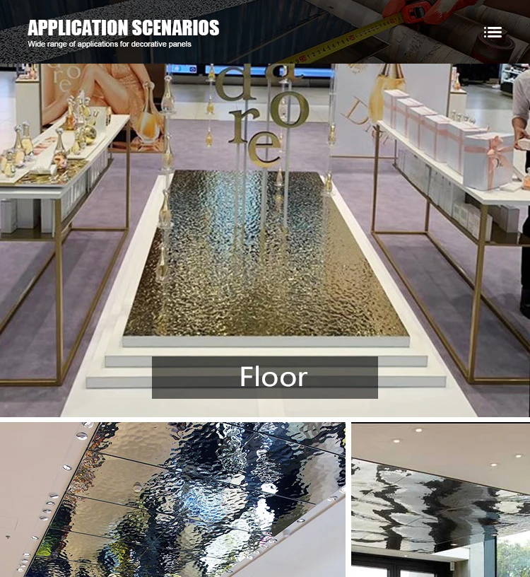 Hammered Metal Ceiling Material Water Ripple Stainless Steel Sheet ...