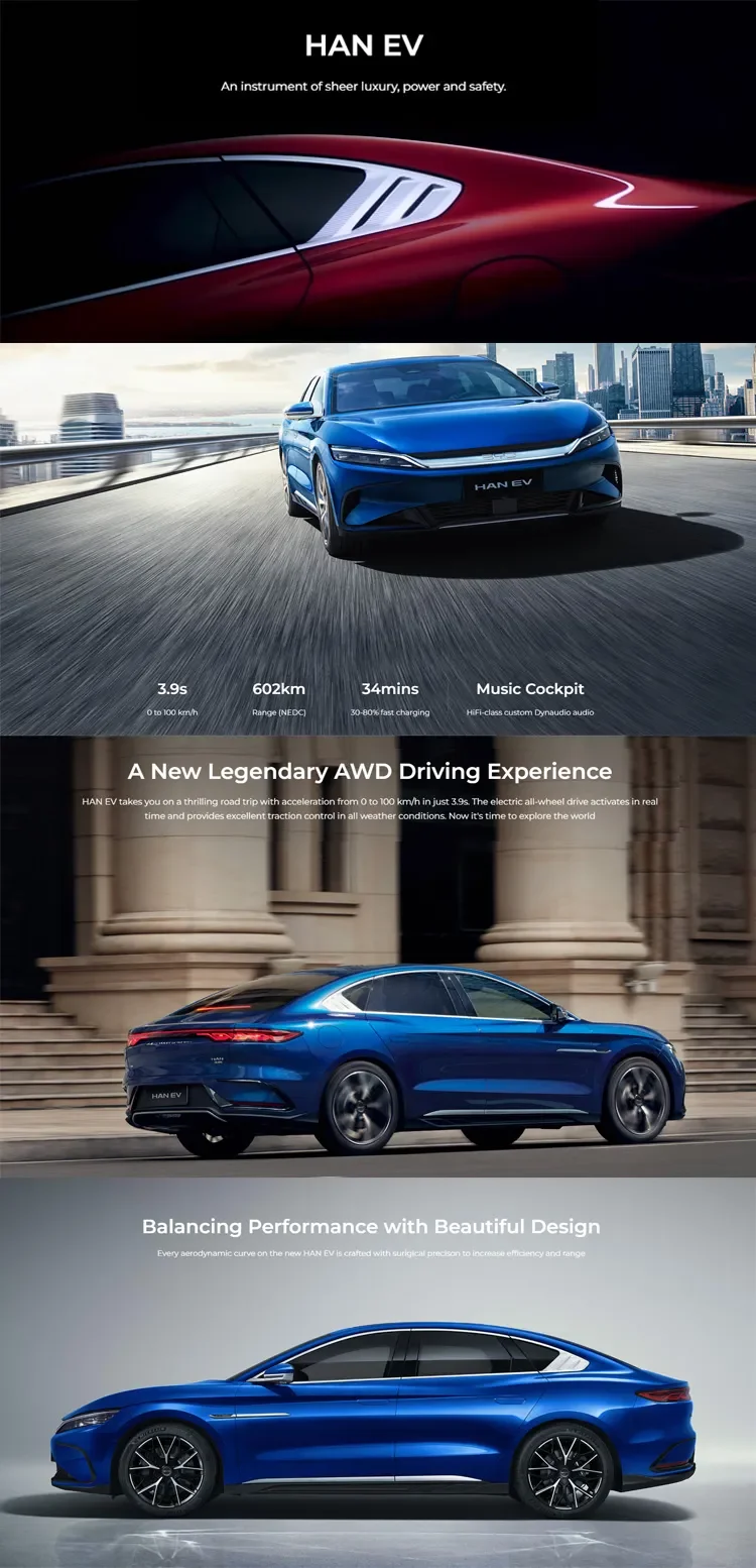 Han Ev Suv 710km 2023 4wd 2021 2022 Dm-p Manufacturer Dmi Byd Car - Buy ...