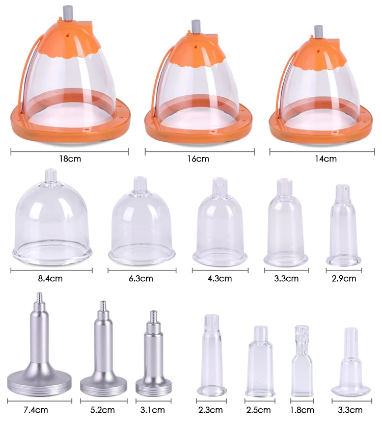 18cm XL Cup Vacuum Cupping Therapy Machine for Breast Enhancement