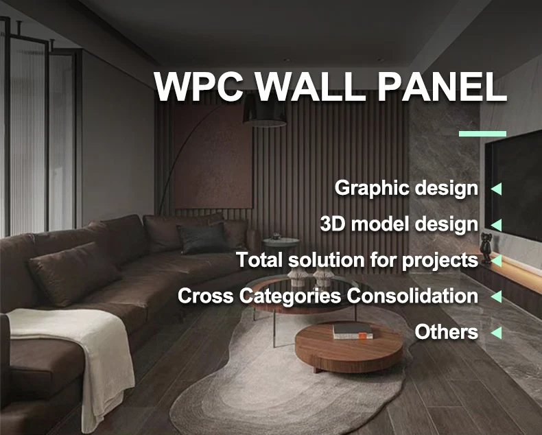 Estate Wpc Grate Wall Panel Interior Exterior Wall Panel WPC Cladding ...