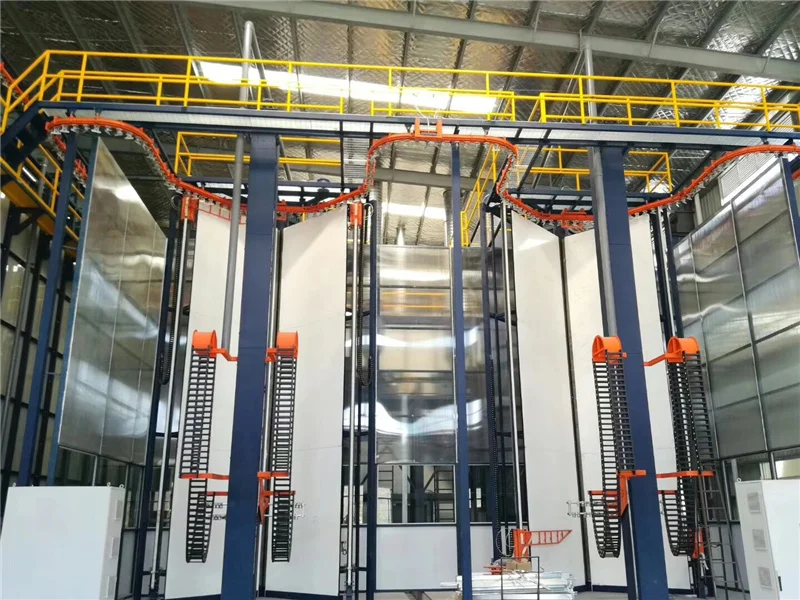 Haztek Powder Coating Line Systemaluminum Profile Vertical Spraying ...