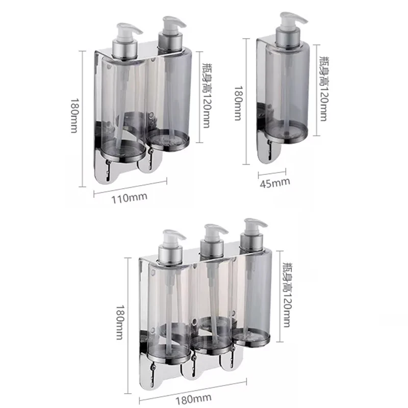 Wall Mounted Luxury Shampoo Conditioner Dispenser for Hotels
