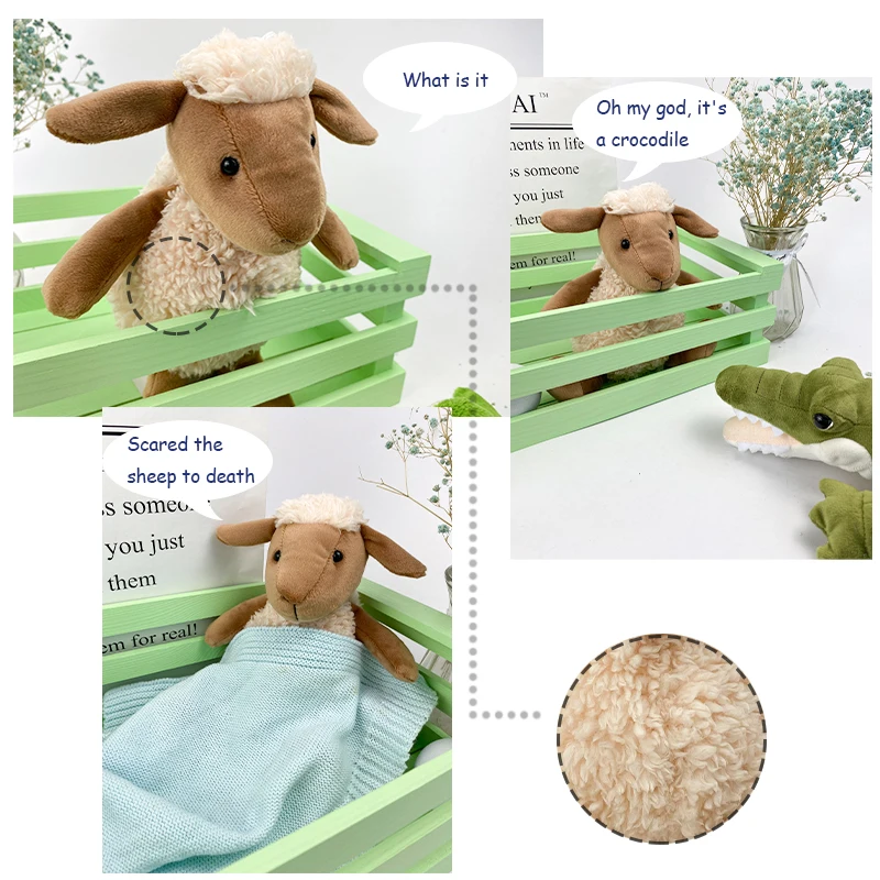 Sheep Stuffed Animals Kawaii Soft Lamb Thick Filling Plush Toys ...