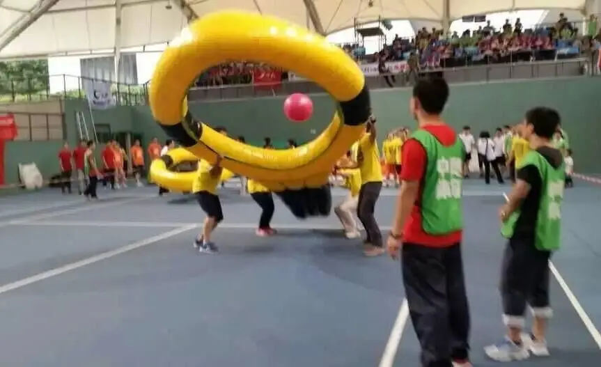 New Design Giant Inflatable Tennis Racket Corporate Game Tennies Ball ...