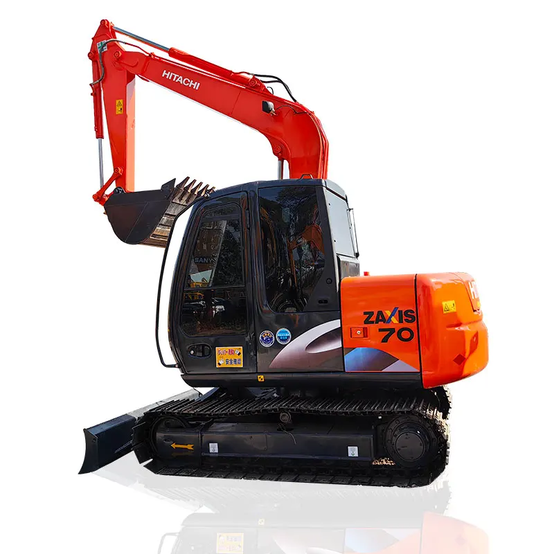 Japan Small 7ton Digger Used Hitachi ZX70 Hydraulic Excavator Machine ...
