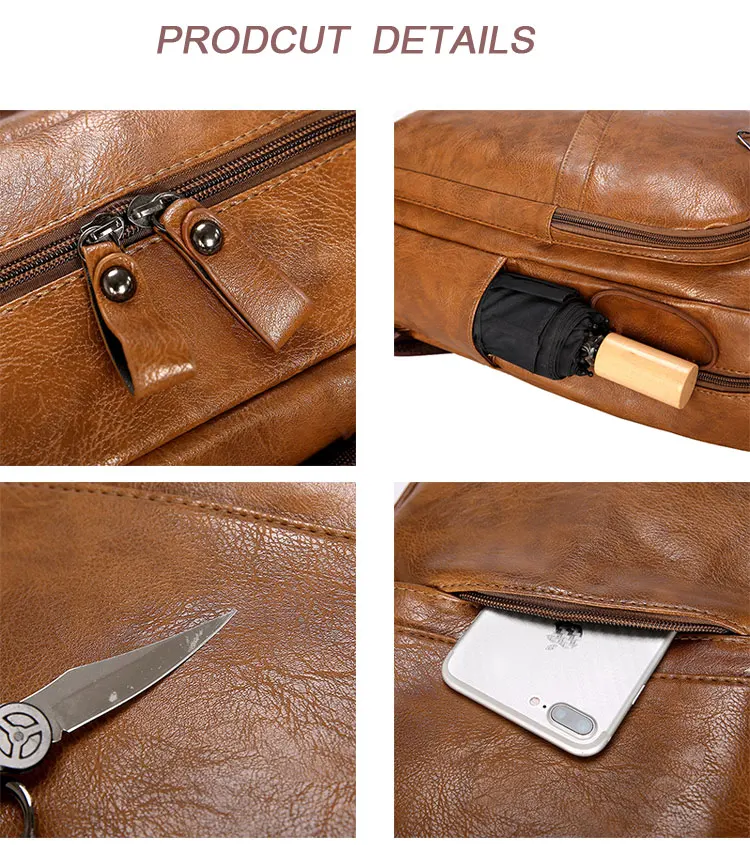 2023 Hot Selling Wholesale Leather Backpacks Vintage Smart Leather ...