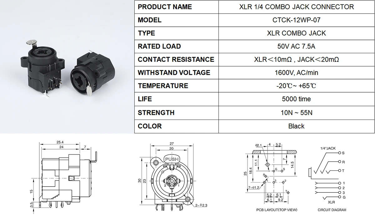Xlr Female Xlr 1/4 Combo Jack Panel Mount Connector - Buy Xlr Combo ... Xlr Female Xlr 1/4 Combo Jack Panel Mount Connector - Buy Xlr Combo ...