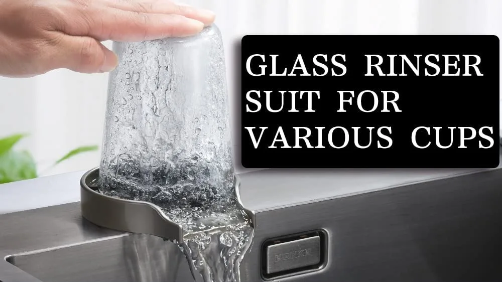 Commercial Bar Cafe Automatic Stainless Coffee Cup Rinser Black Bottle ...