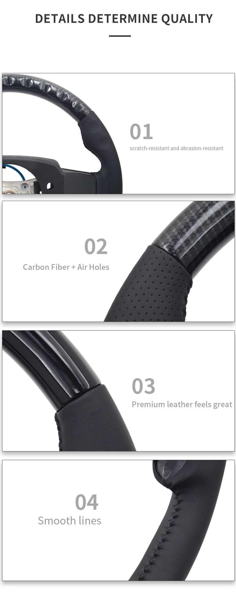 Customize For Ford F150 Raptor 2021 2022 2023-up Carbon Fiber Sport ...