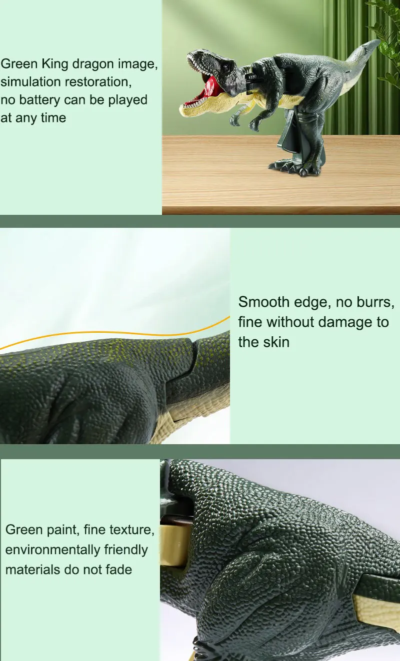 Pressing Dinosaur Gun - Stretch T-Rex Dino Toys Fun!