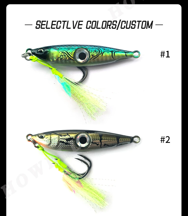 HOWELL OEM Fast Jig 60g 80g Speed Fall Fishing Lures Metal Vertical ...