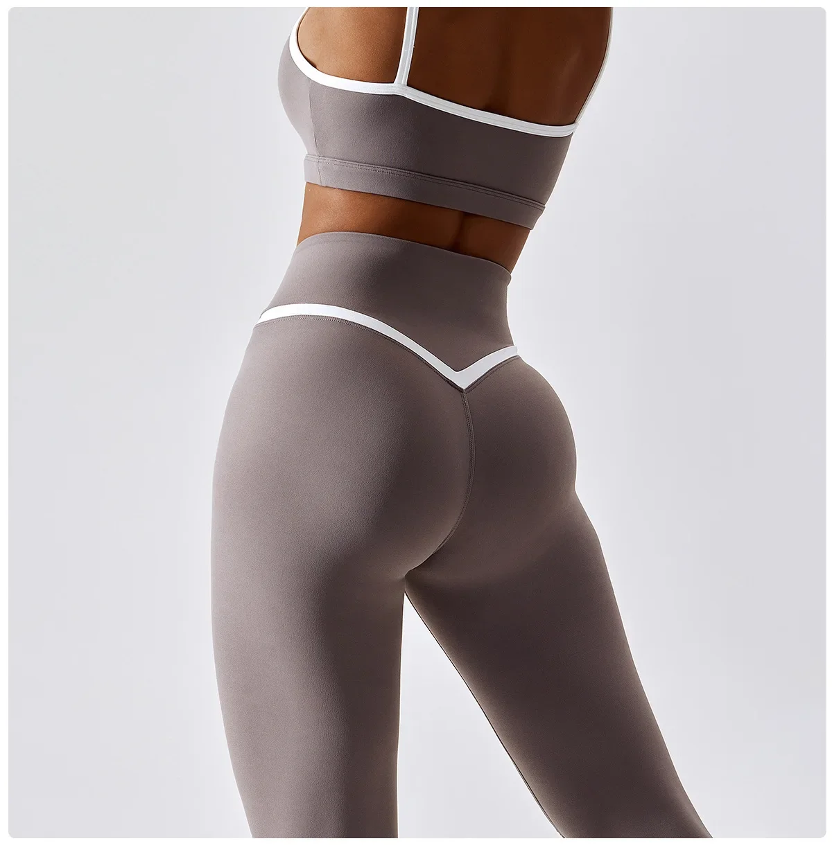 Yoga Clothing Sets Women High Waist Leggings and Top Seamless Tracksuit Fitness Workout Outfits ...