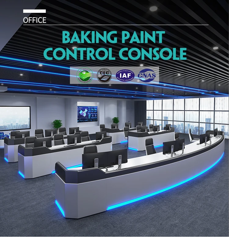 LED Command Center Monitoring Console Desk Operations Table Workstation ...