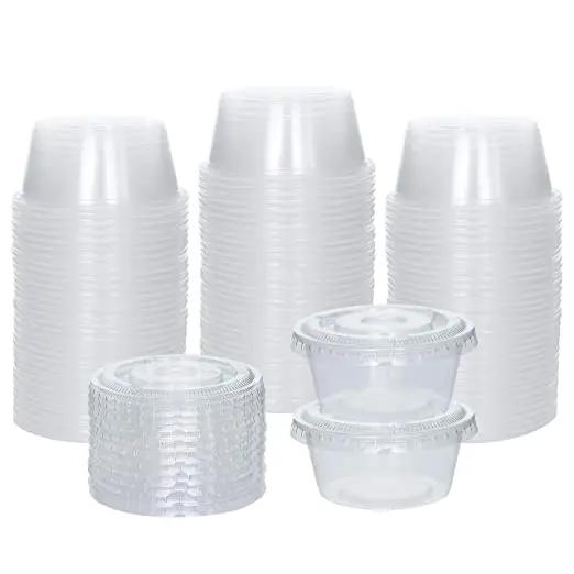 One-piece 2oz Butter Packaging Biodegradable Portion Container Round ...
