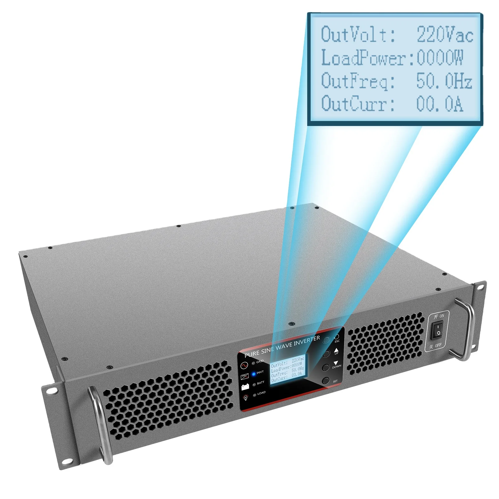 19 Inch Rack Mount Dc 12v 24v 48v Circuit Diagram 3kva Power Inverter ...