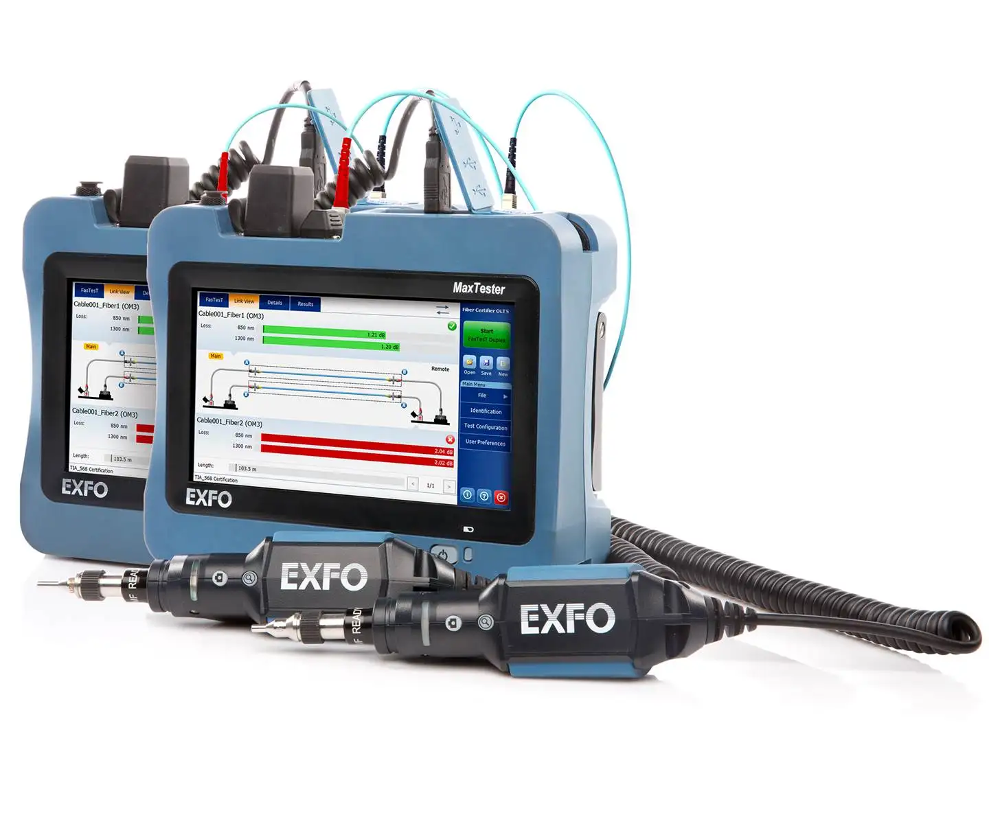 Exfo Max-945-sm1 1310/1550nm Olts Exfo Maxtester Sm Optical Loss Test ...