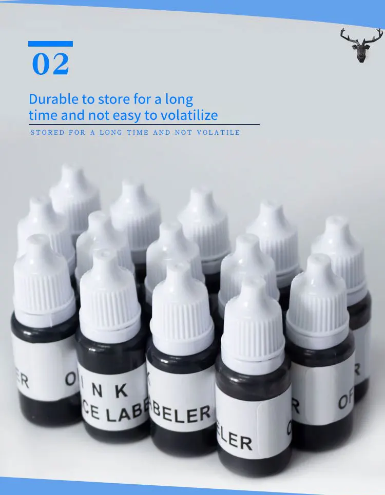 10 ml Coding Machine Ink Wheel Price Label Gun Ink for Label Gun ...