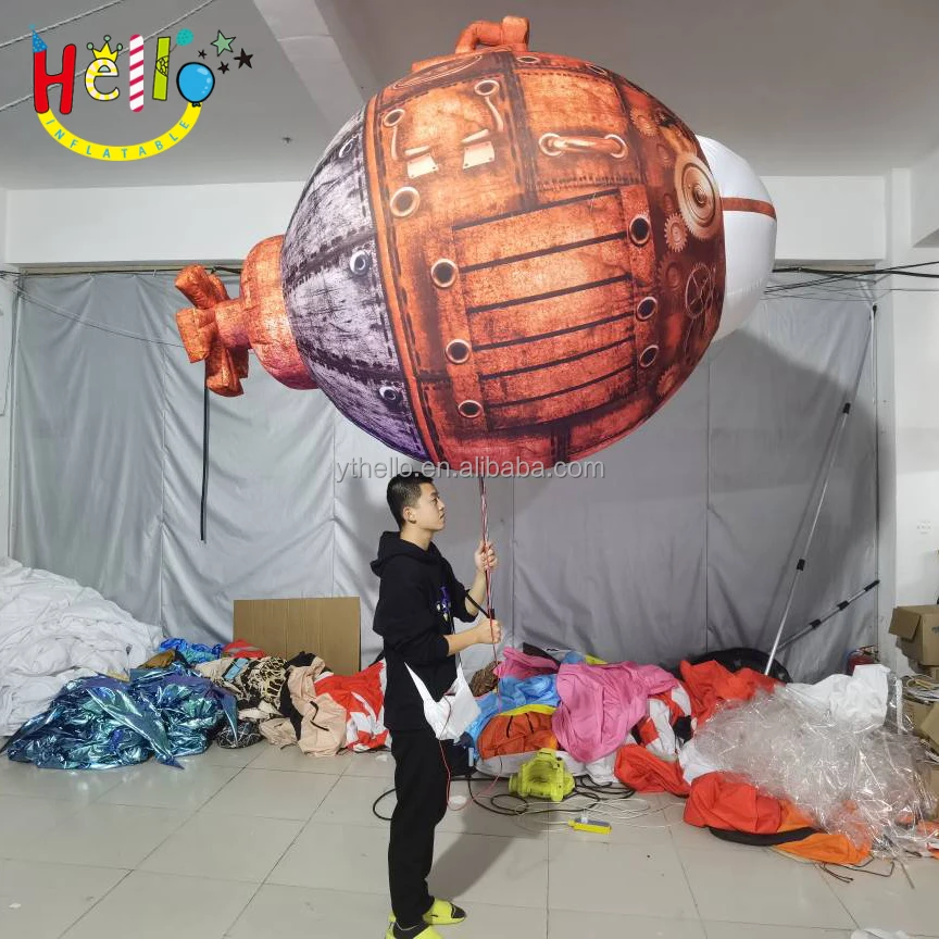 Inflatable Airship Zeppelin Model Steampunk Inflatable Walking Parade