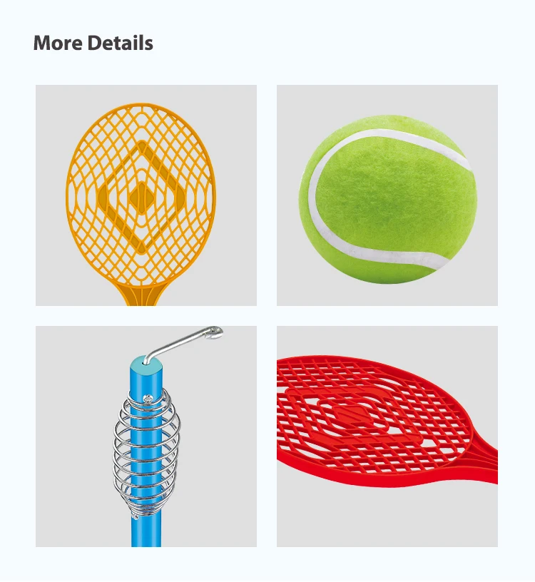 Tennis Training Toy Swing Tennis Ball Set With 2 Rackets Children Game ...