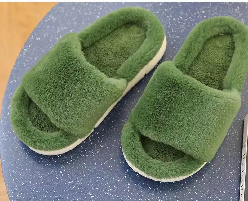 New Hot Cotton Slippers Winter Indoor Thermal Women Shoes Cute Spring ...