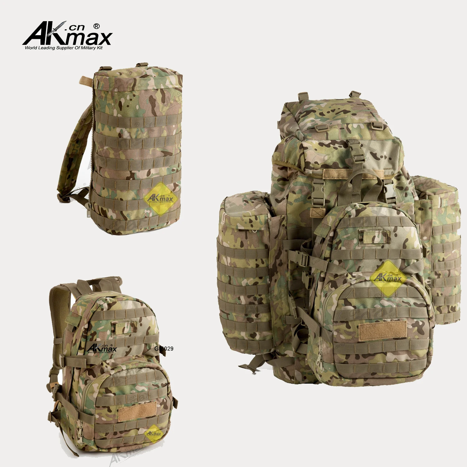 Akmax Modular P LCE Carrying 120L Capacity Knapsack & Backpack Multicam