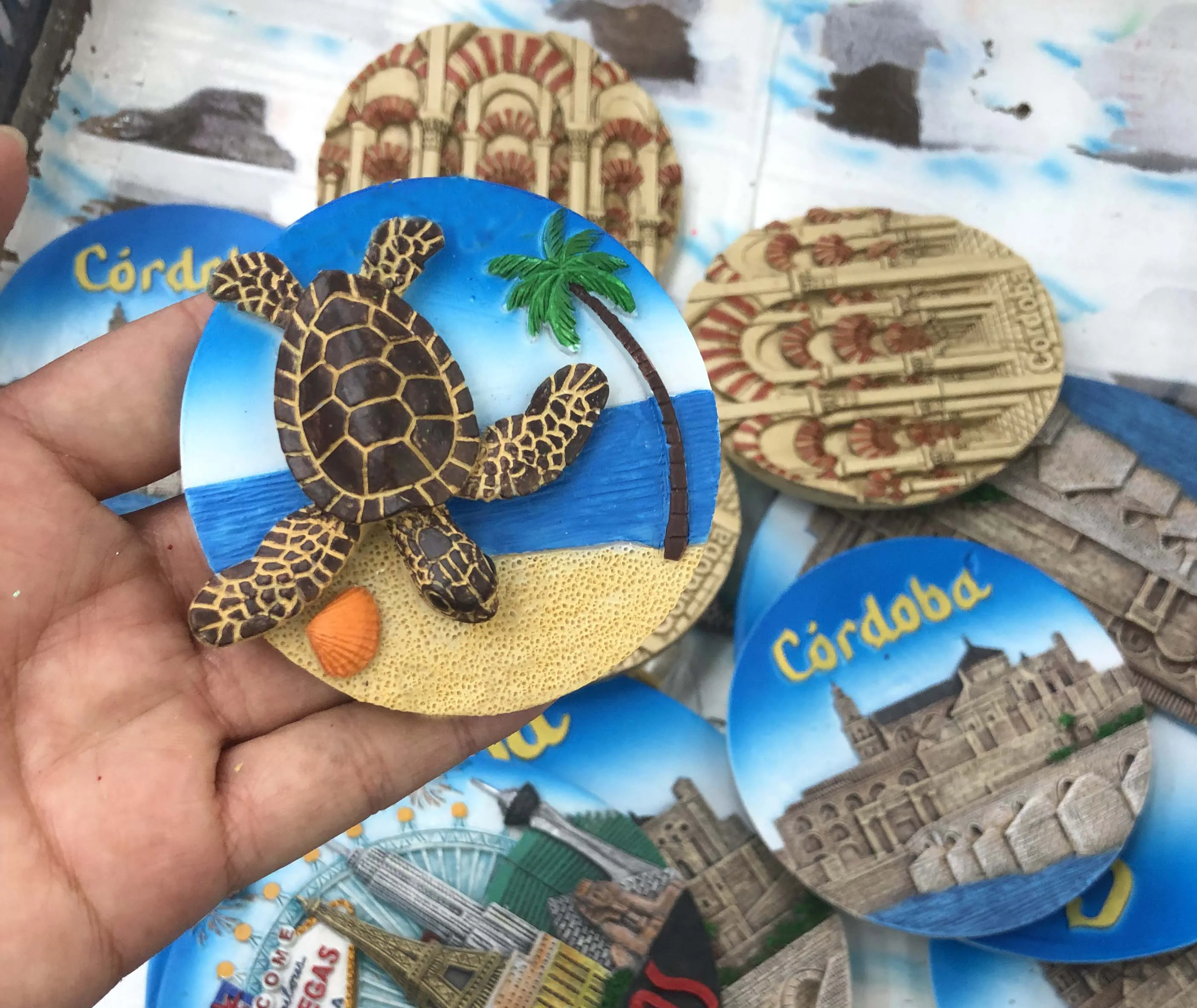 Factory Customized Kawaii Sea Turtle Design Polyresin Fridge Magnet ...