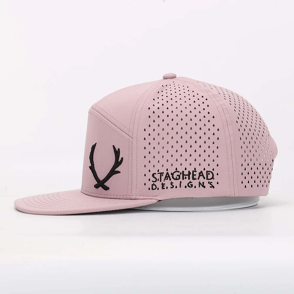 Alibaba.com: 7-panel flat bill snapback cap with PVC patch logo and ...