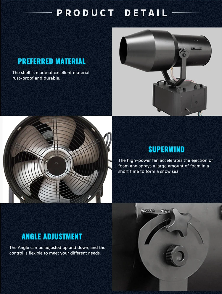 Ch 3000w Jet Foam Cannon Machine,Led Par Led Dmx Party Machines Foam ...