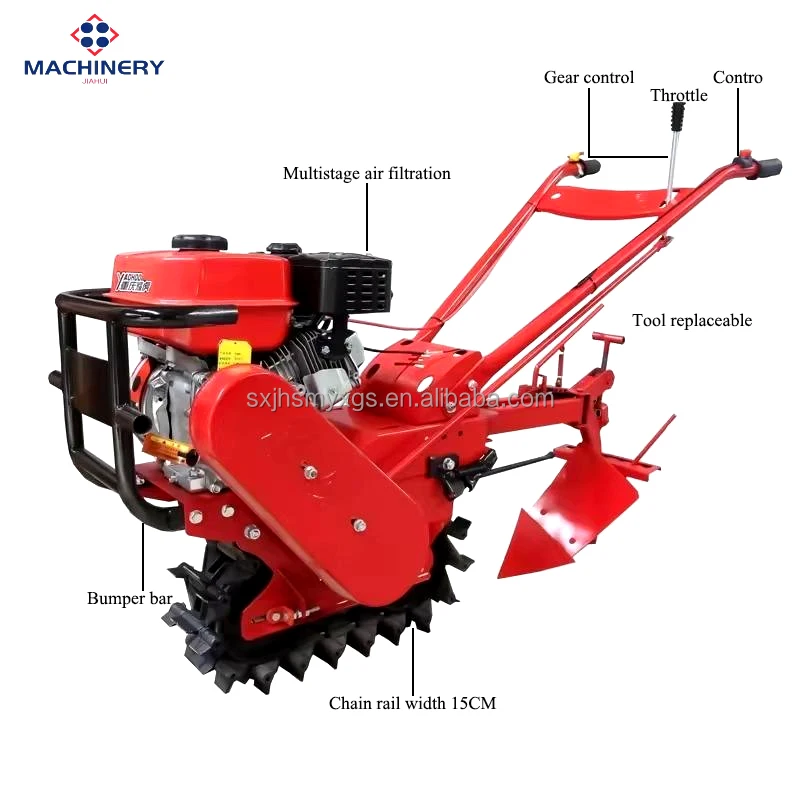 Small Plough Machine Cultivator Gasoline and Diesel Engine Mini Self ...