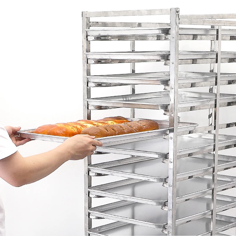 Stainless Steel Rack Trolley - Efficient Baking Solutions