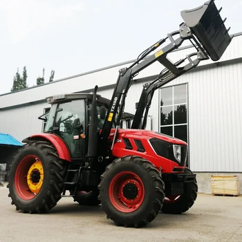China Factory Tractor Trucks With Front End Loader Backhoe 4x4 50hp 80hp 90hp 100hp Agricultural ...