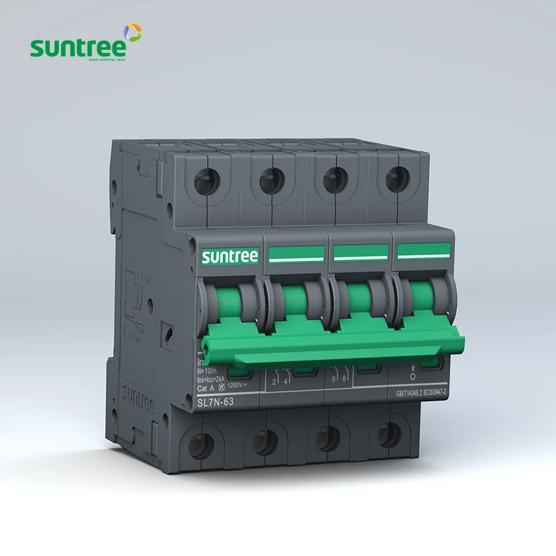 Suntree New Sl7n-63 Mini Circuit Breaker 4p 1000v 1200v Electric ...