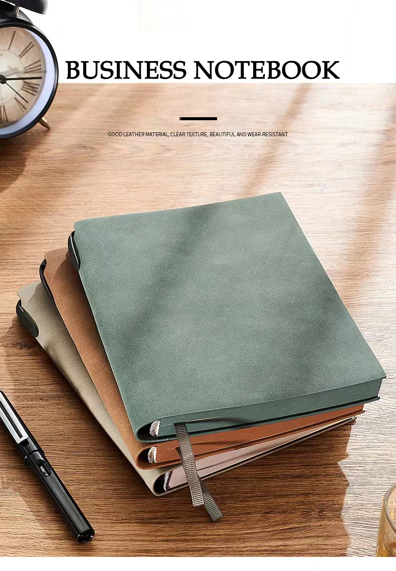Custom A5 Plain PU Leather Business Notebooks - Ever Soft Cover