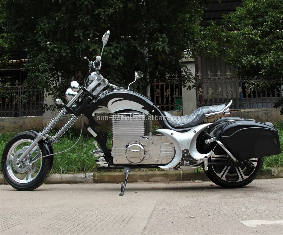 3000W 72V Electric Chopper Motorcycle - Lead-Acid or Lithium Battery