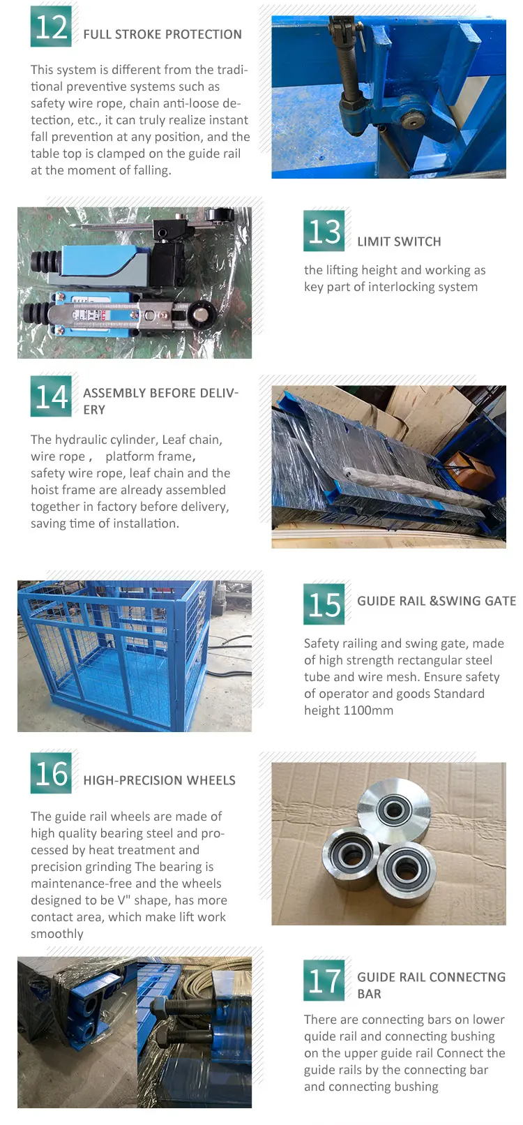 Hydraulic Electric Cargo Lift Platform for Freight - 1 Ton Capacity, 2m ...