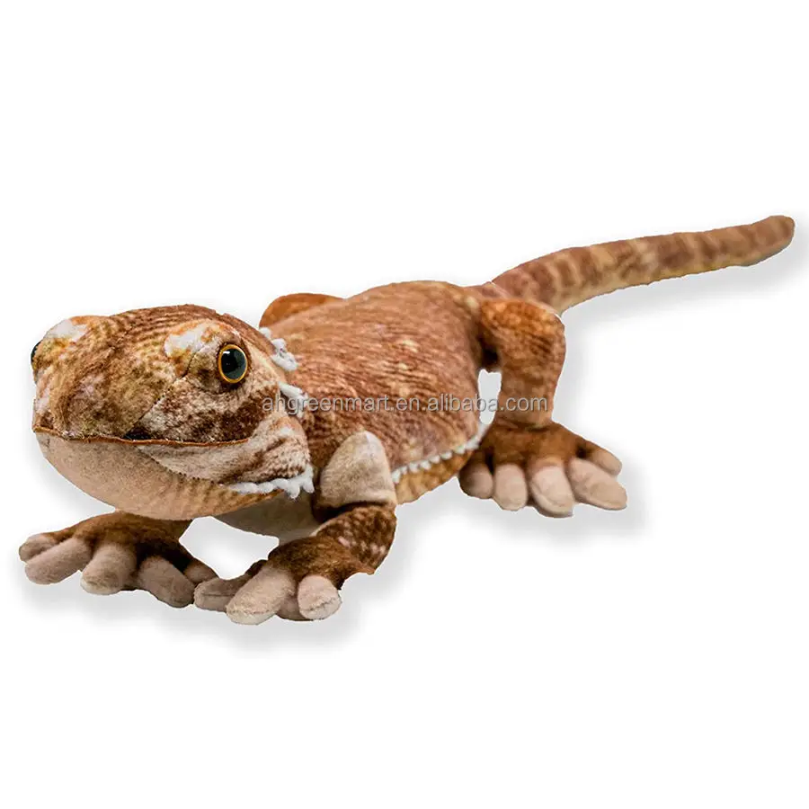 Greenmart Realistic Plush Lizard Stuffed Wildlife Animal Toys Lifelike ...